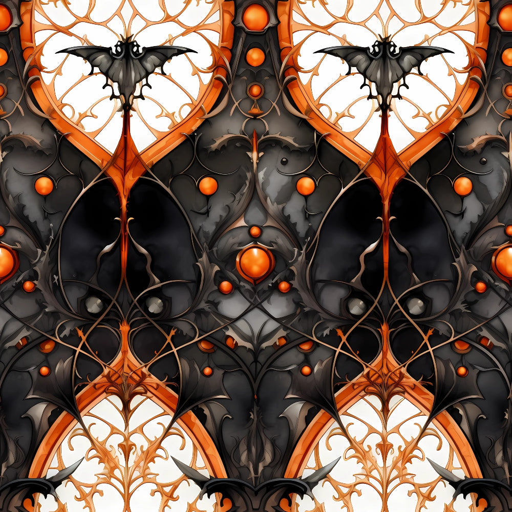Gothic Halloween Pattern 11 Quilting Cotton Fabric – FabricMegaStore.com