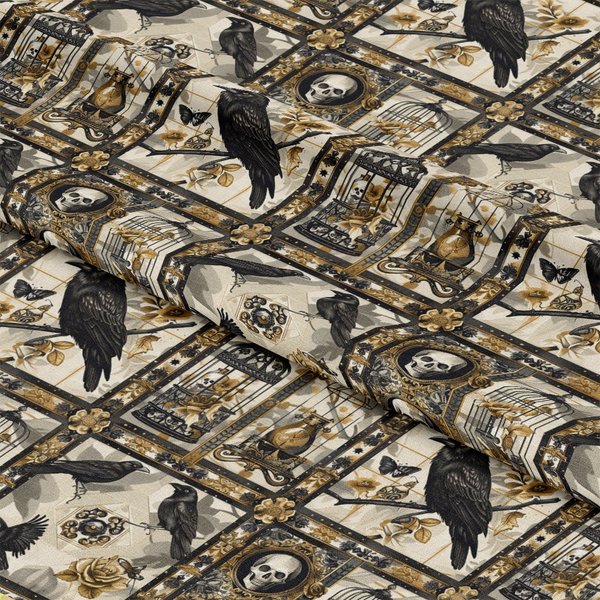 Gothic Patchwork Pattern 2 Quilting Cotton Fabric – FabricMegaStore.com