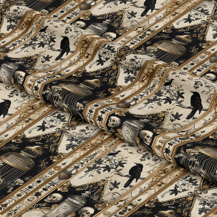 Gothic Patchwork Pattern 6 Quilting Cotton Fabric – FabricMegaStore.com