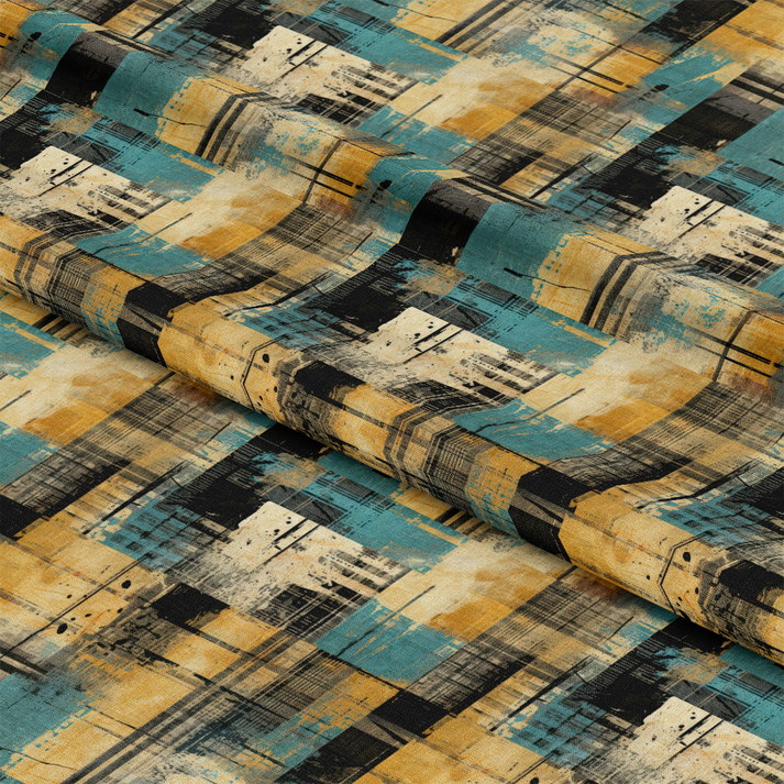 Grunge Plaid Pattern 12 Quilting Cotton Fabric – FabricMegaStore.com