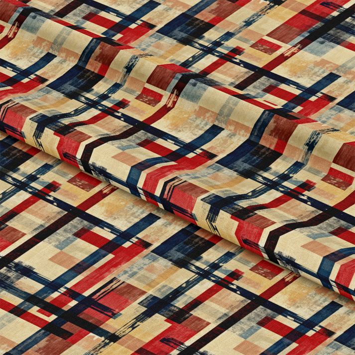 Grunge Plaid Pattern 1 Quilting Cotton Fabric – FabricMegaStore.com