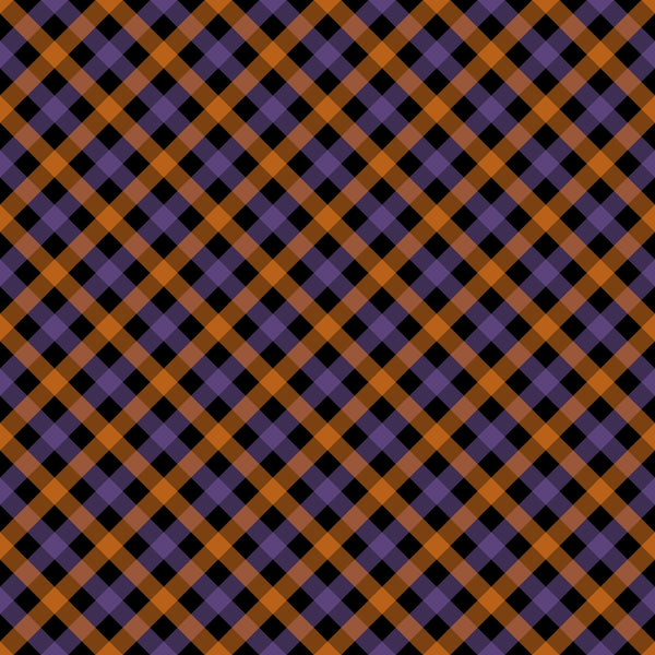 Halloween Plaid Pattern 3 Quilting Cotton Fabric – FabricMegaStore.com