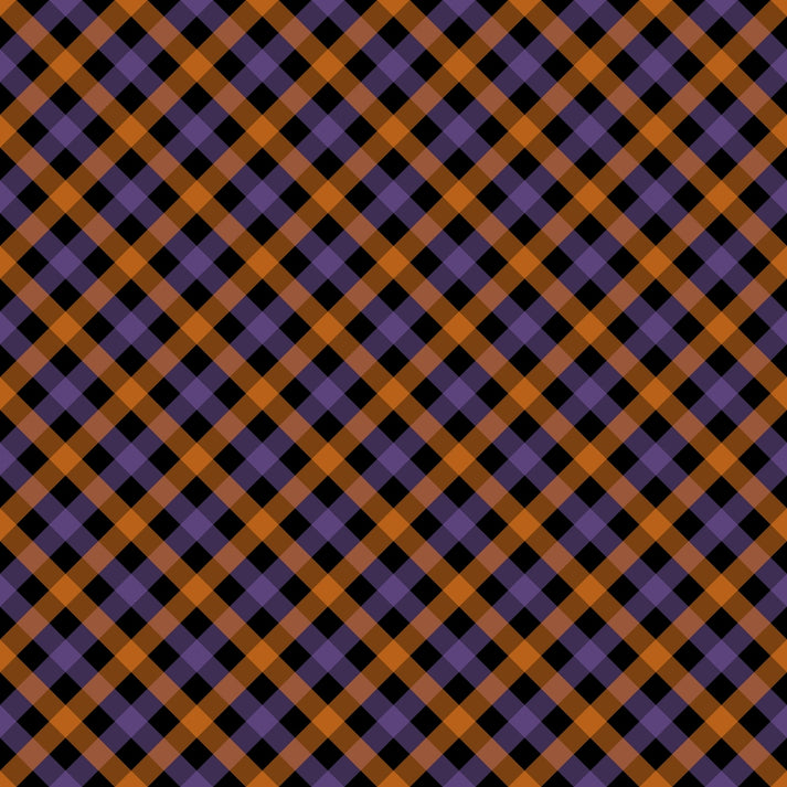 Halloween Plaid Pattern 3 Quilting Cotton Fabric – FabricMegaStore.com