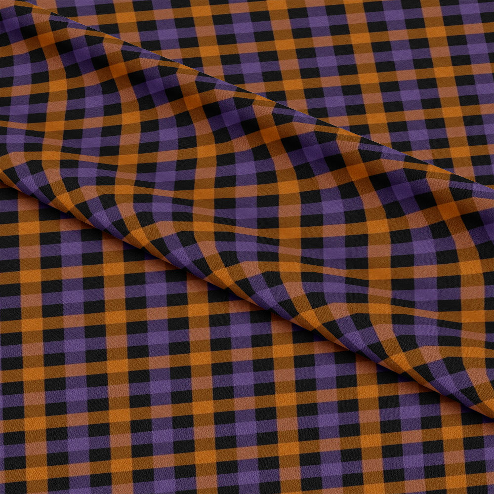 Halloween Plaid Pattern 3 Quilting Cotton Fabric – FabricMegaStore.com