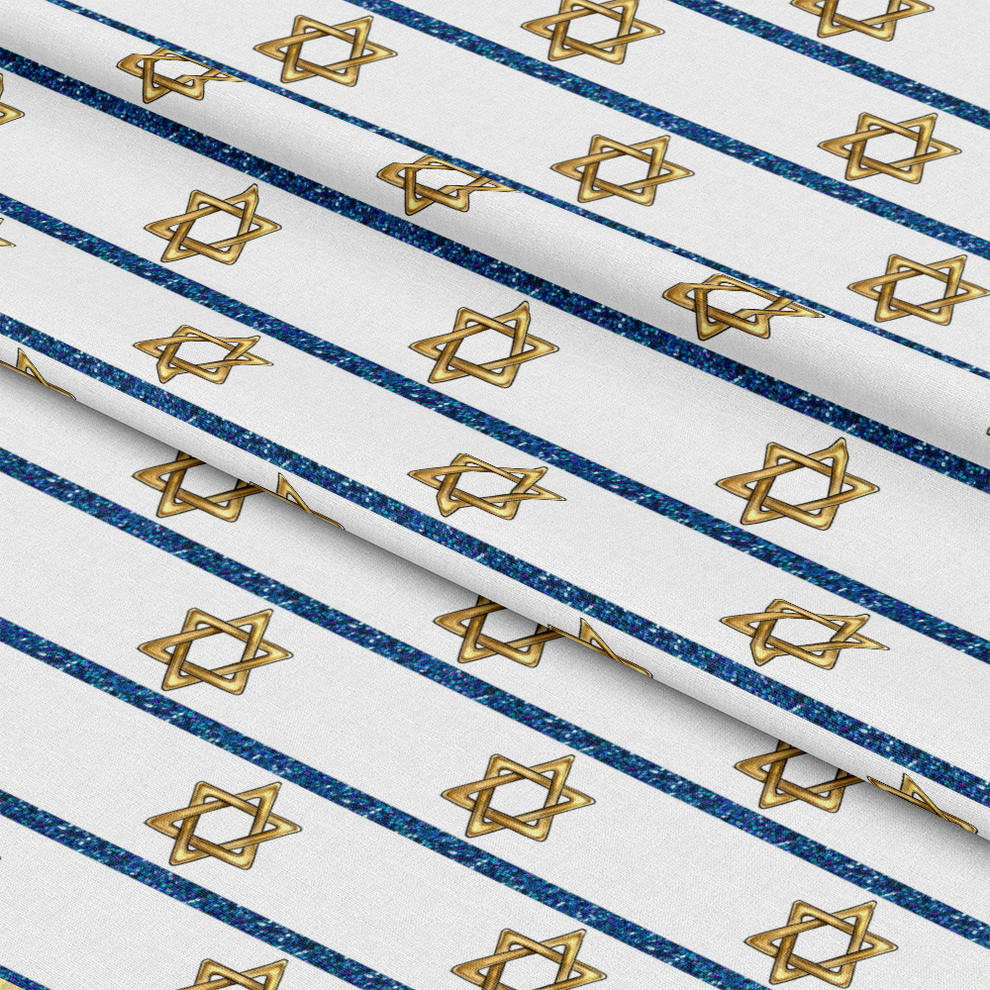 Shabbat Shalom Pattern 7 Quilting Cotton Fabric – FabricMegaStore.com