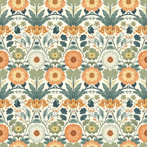 Heritage Garden Pattern 4 Quilting Cotton Fabric – FabricMegaStore.com