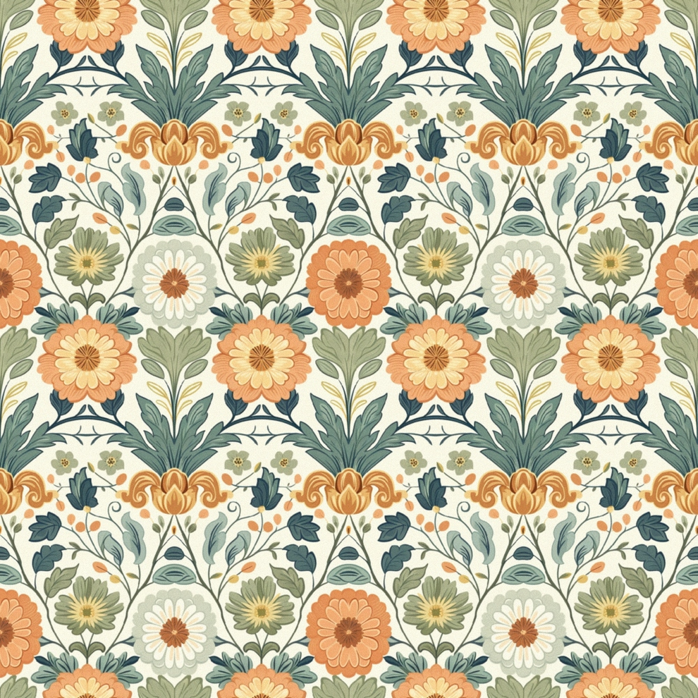Heritage Garden Pattern 4 Quilting Cotton Fabric – FabricMegaStore.com