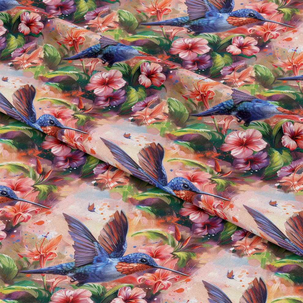 Hummingbirds in Spring Pattern 13 Quilting Cotton Fabric ...
