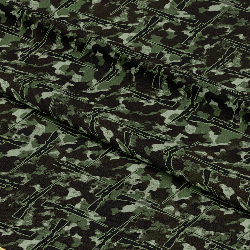 Hunting Motif Camouflage Pattern Quilting Cotton Fabric ...