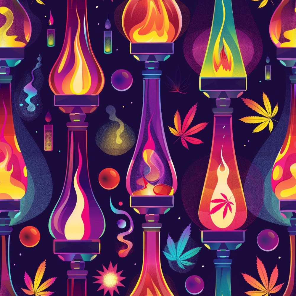 Lava Lamp Cannabis Pattern 12 Quilting Cotton Fabric – FabricMegaStore.com
