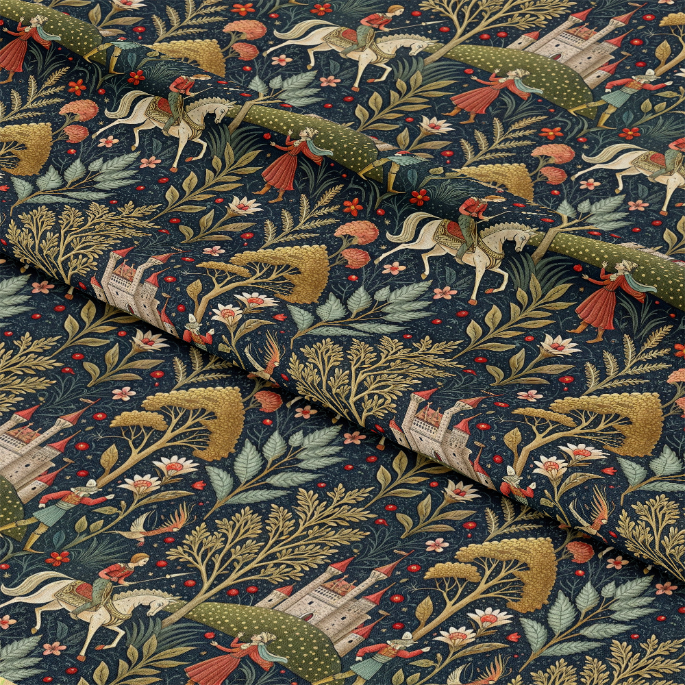 Medieval Tapestry Pattern 6 Quilting Cotton Fabric – FabricMegaStore.com
