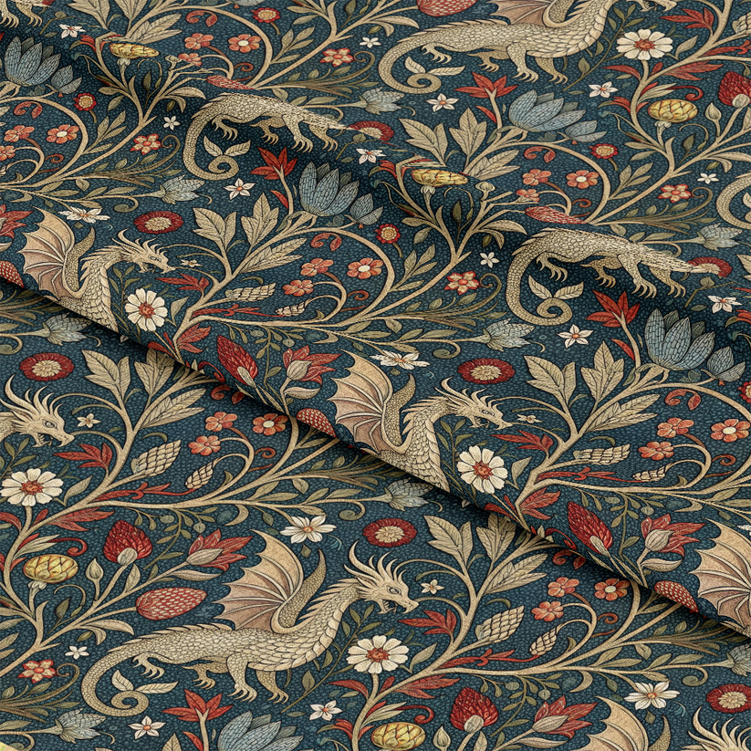 Medieval Tapestry Pattern 8 Quilting Cotton Fabric – FabricMegaStore.com