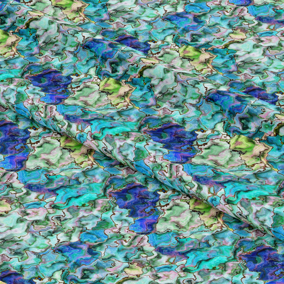 Oyster Shell Pattern 5 Quilting Cotton Fabric – FabricMegaStore.com