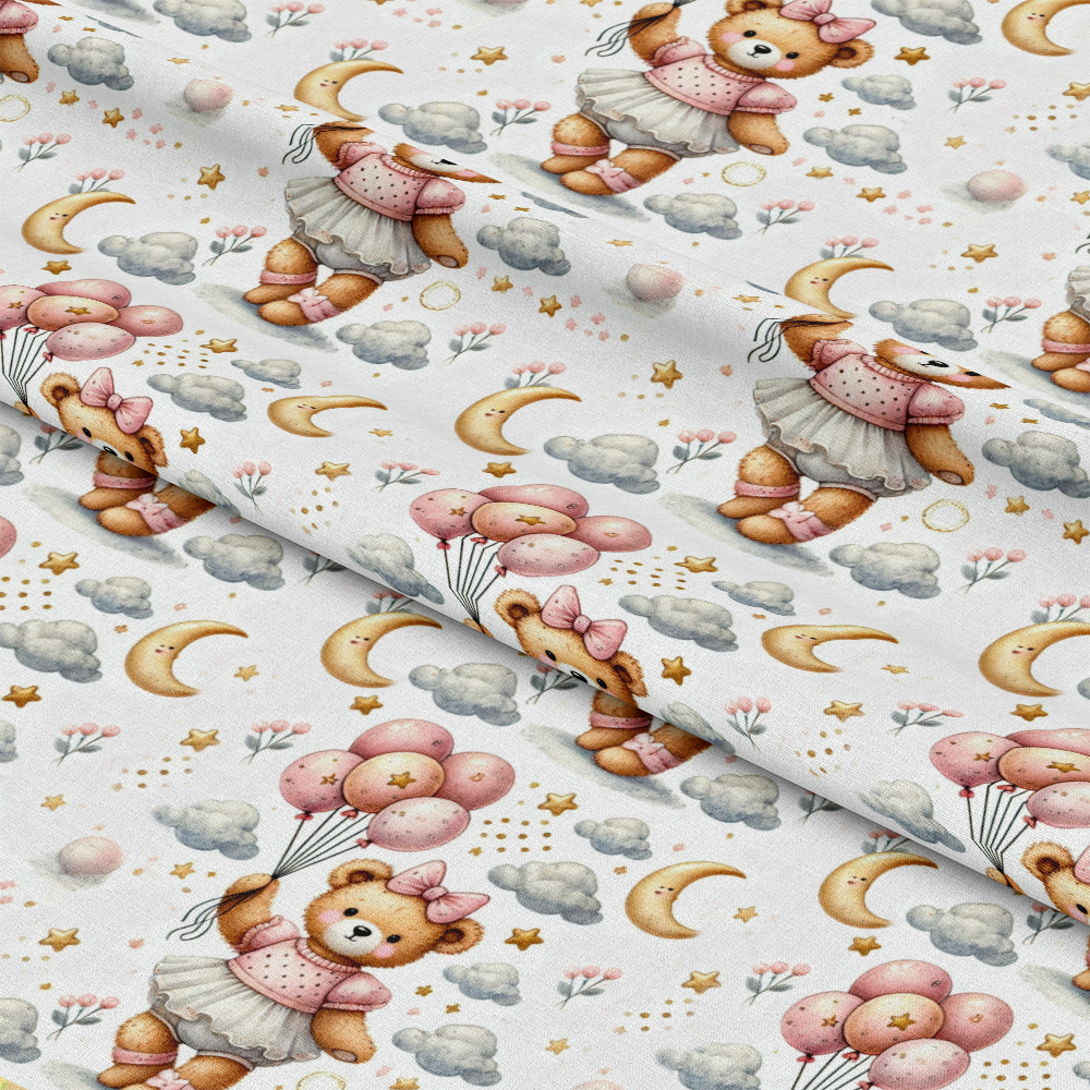 Pink Teddy Bears Pattern 12 Quilting Cotton Fabric – FabricMegaStore.com