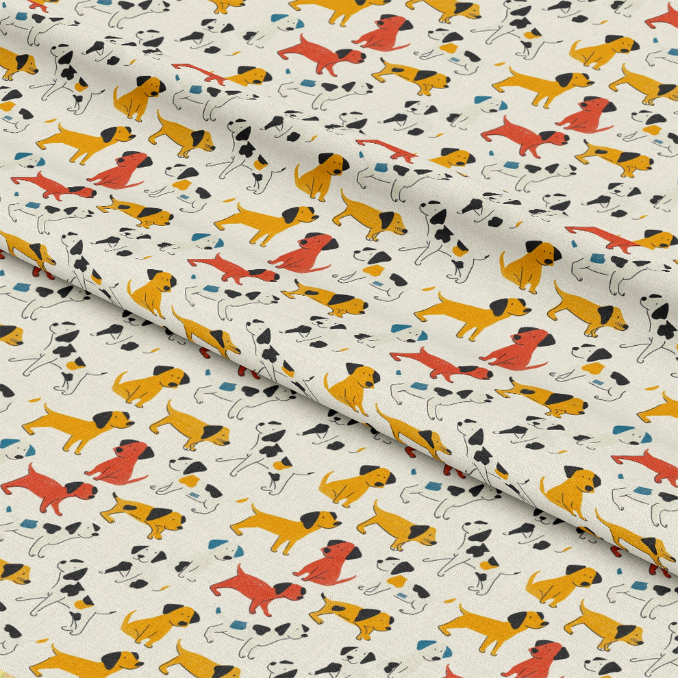 Posing Dogs Pattern 6 Quilting Cotton Fabric – FabricMegaStore.com