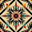 Retro Native American Pattern 10 Quilting Cotton Fabric ...