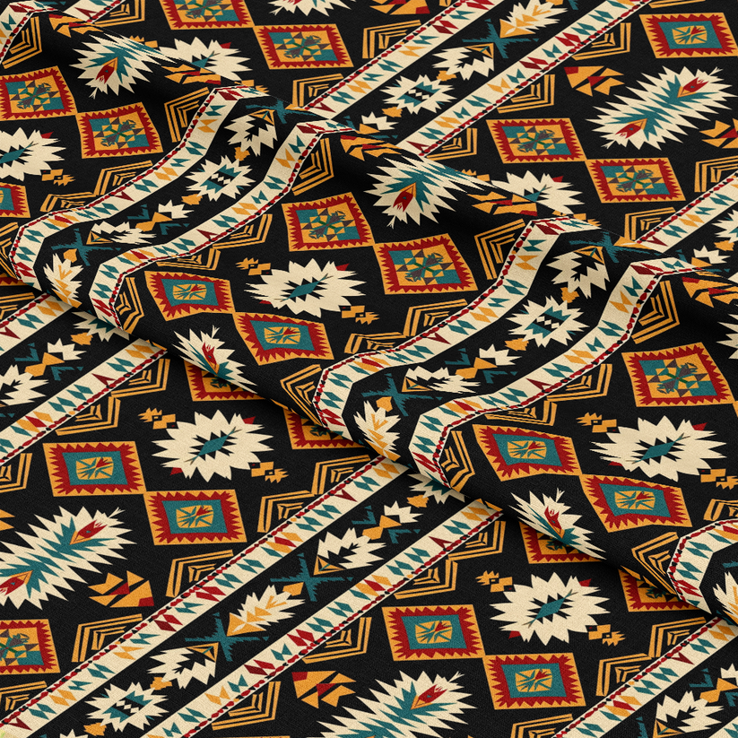 Retro Native American Pattern 5 Quilting Cotton Fabric ...