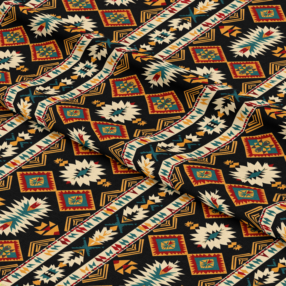 Retro Native American Pattern 5 Quilting Cotton Fabric ...
