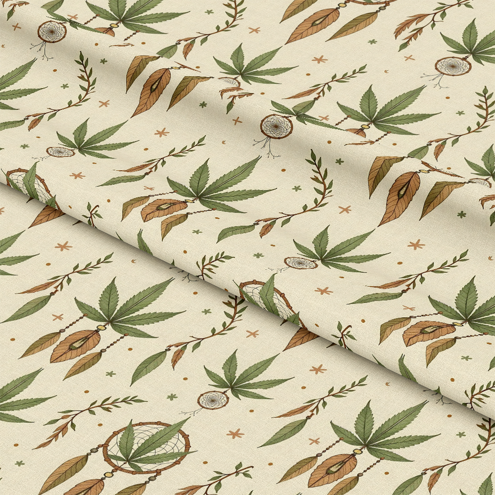Southwestern Cannabis Pattern 6 Quilting Cotton Fabric ...