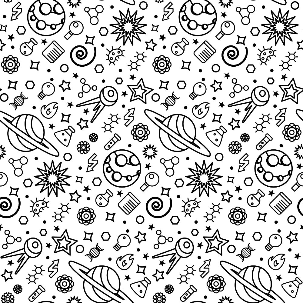 Space Science Pattern 1 Quilting Cotton Fabric – FabricMegaStore.com