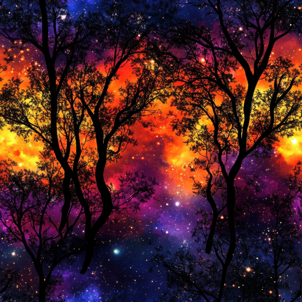 Starry Night Sky Pattern 15 Quilting Cotton Fabric – FabricMegaStore.com