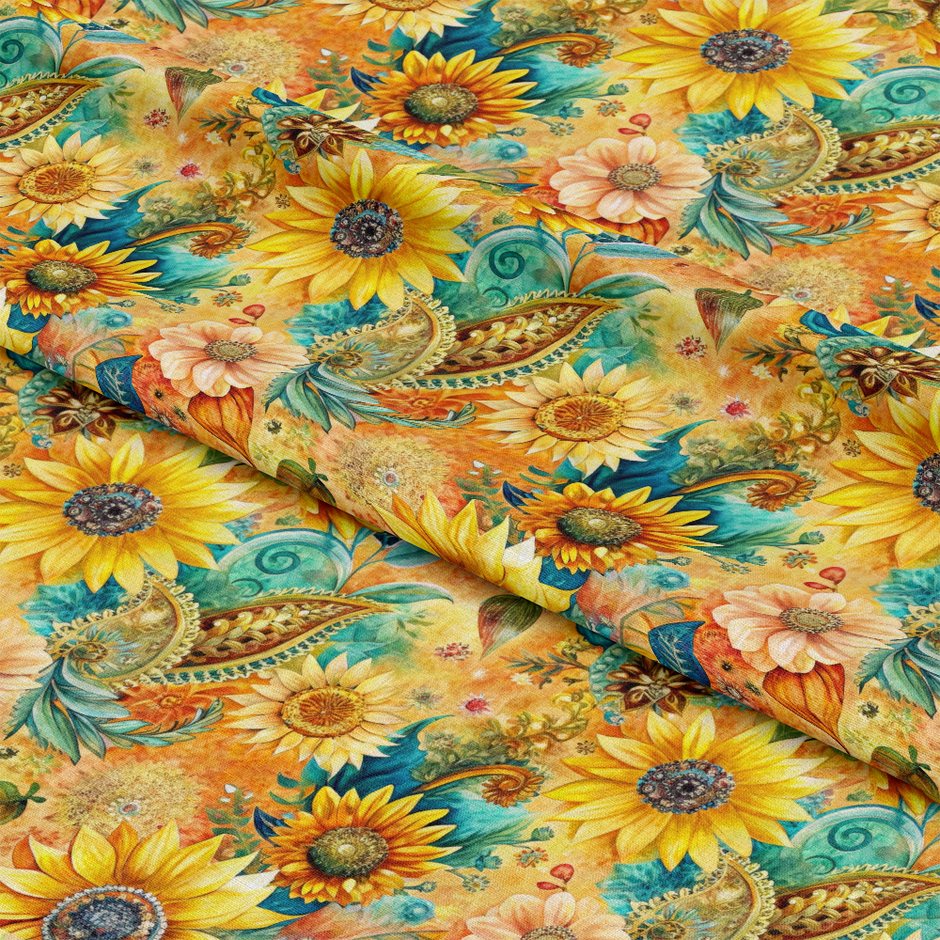 Sunflower Fields – FabricMegaStore.com