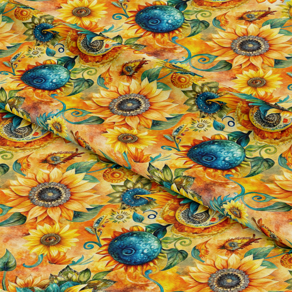 Sunflower Fields Pattern 5 Quilting Cotton Fabric – FabricMegaStore.com