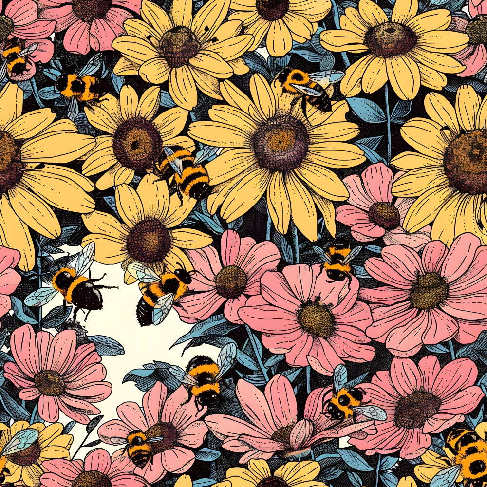 The Bee Swarm Pattern 17 Quilting Cotton Fabric – FabricMegaStore.com