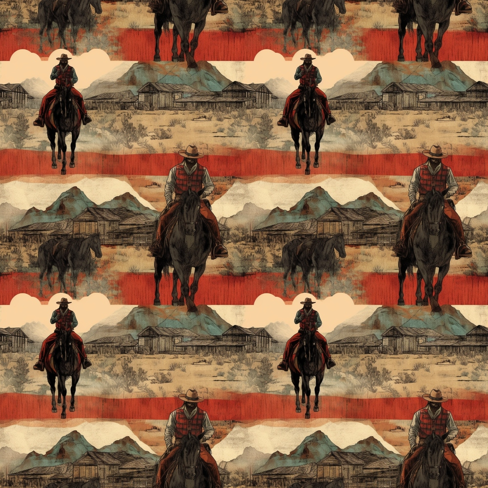 The Cowboy Life Pattern 7 Quilting Cotton Fabric – FabricMegaStore.com