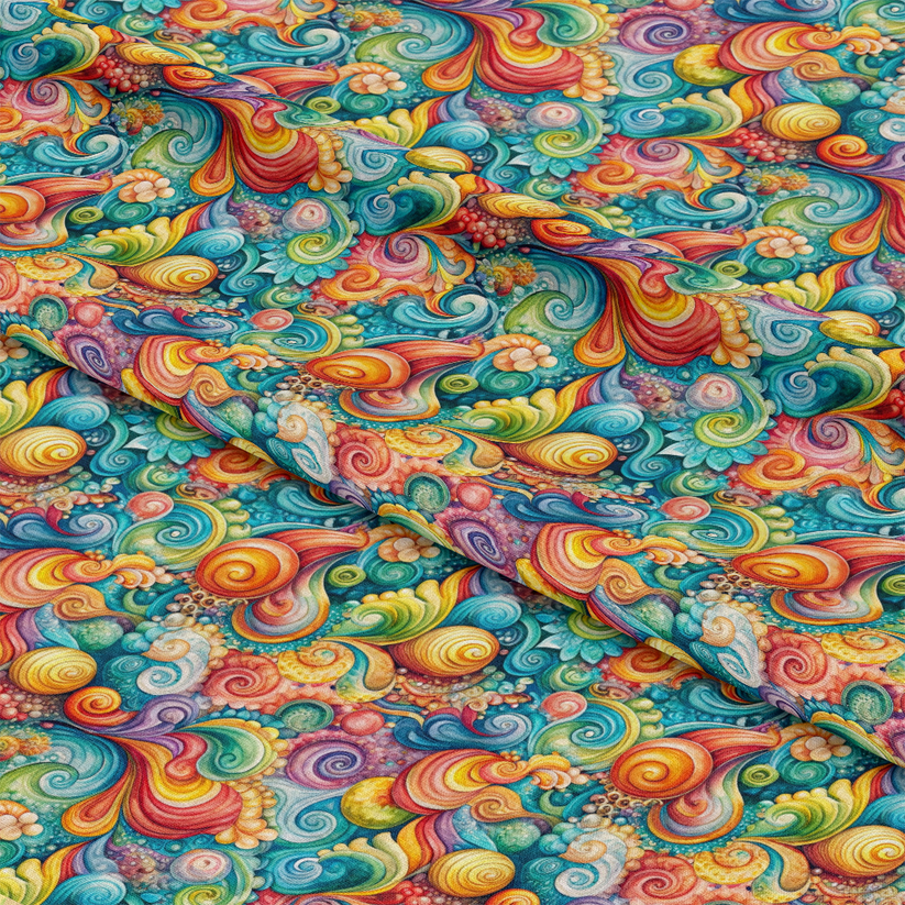 Wonderland Vortex Pattern 1 Quilting Cotton Fabric – FabricMegaStore.com
