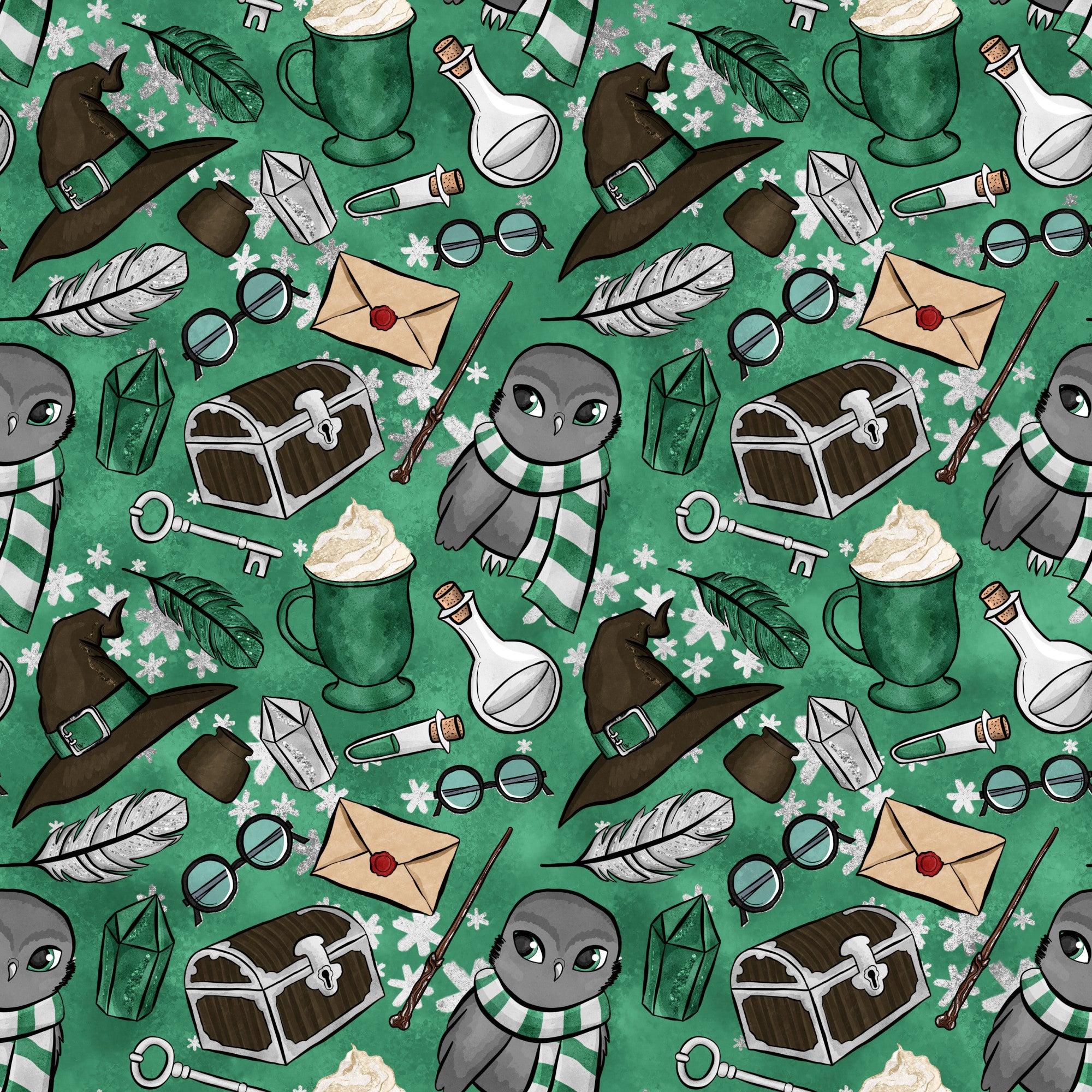 Wizard Magic School Pattern 31 Quilting Cotton Fabric – FabricMegaStore.com