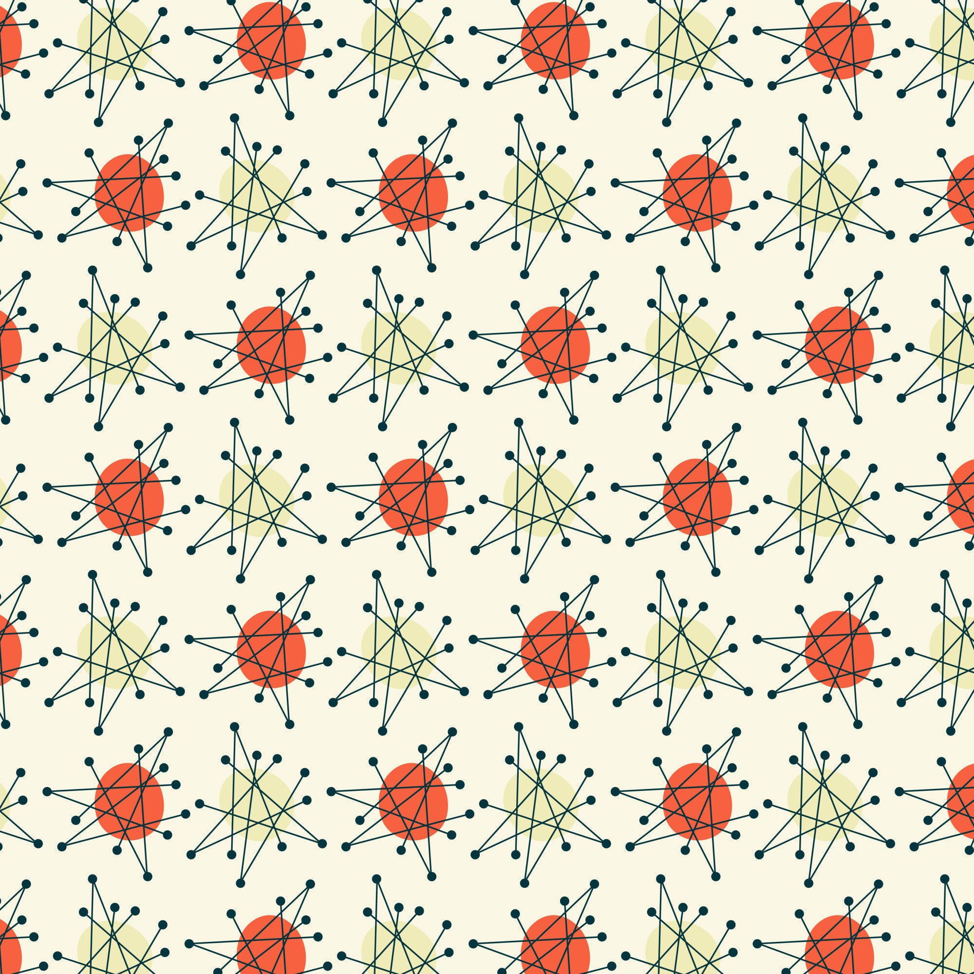 1950s Atomic Age Pattern 9 Quilting Cotton Fabric – FabricMegaStore.com