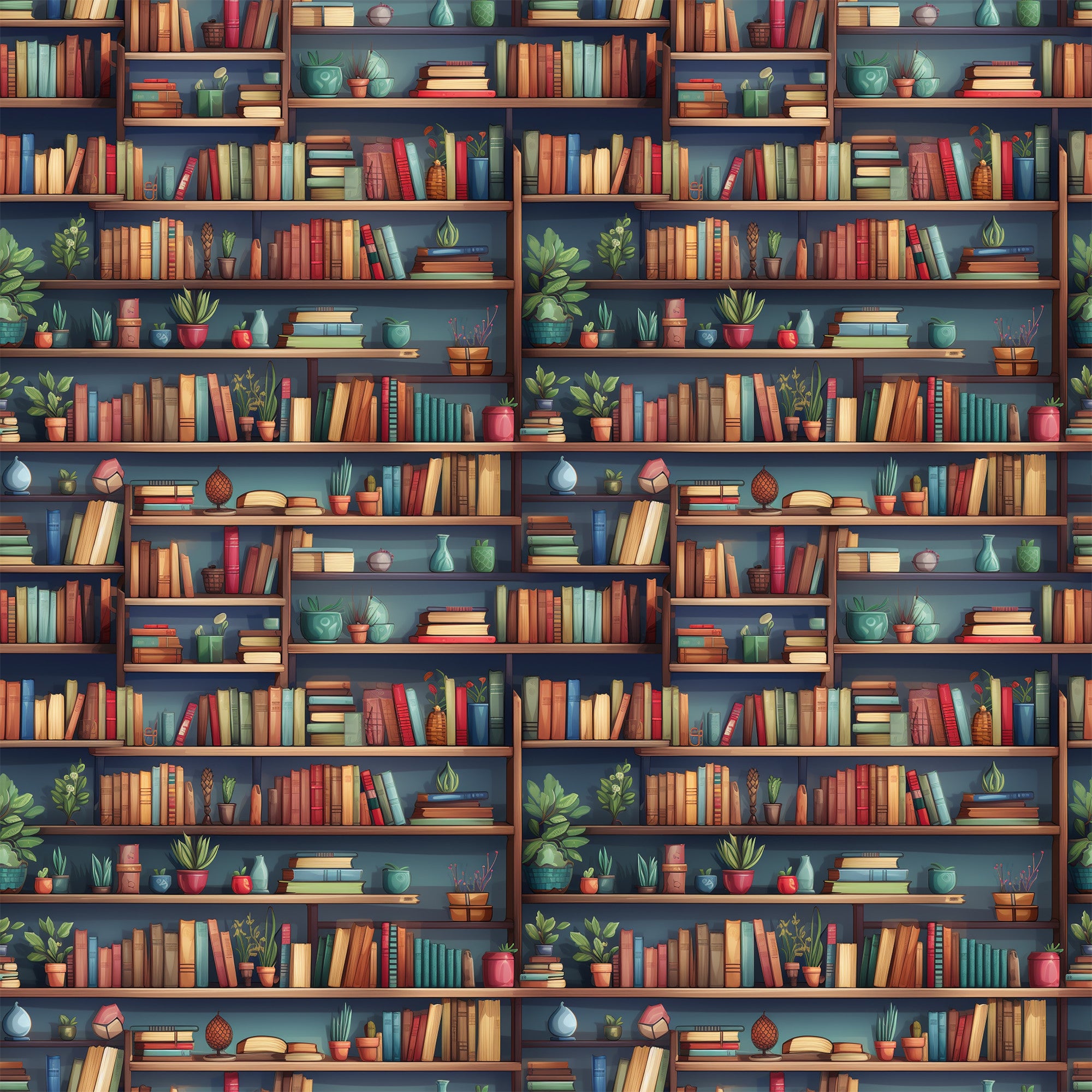 Bookshelf Pattern 10 Quilting Cotton Fabric – FabricMegaStore.com