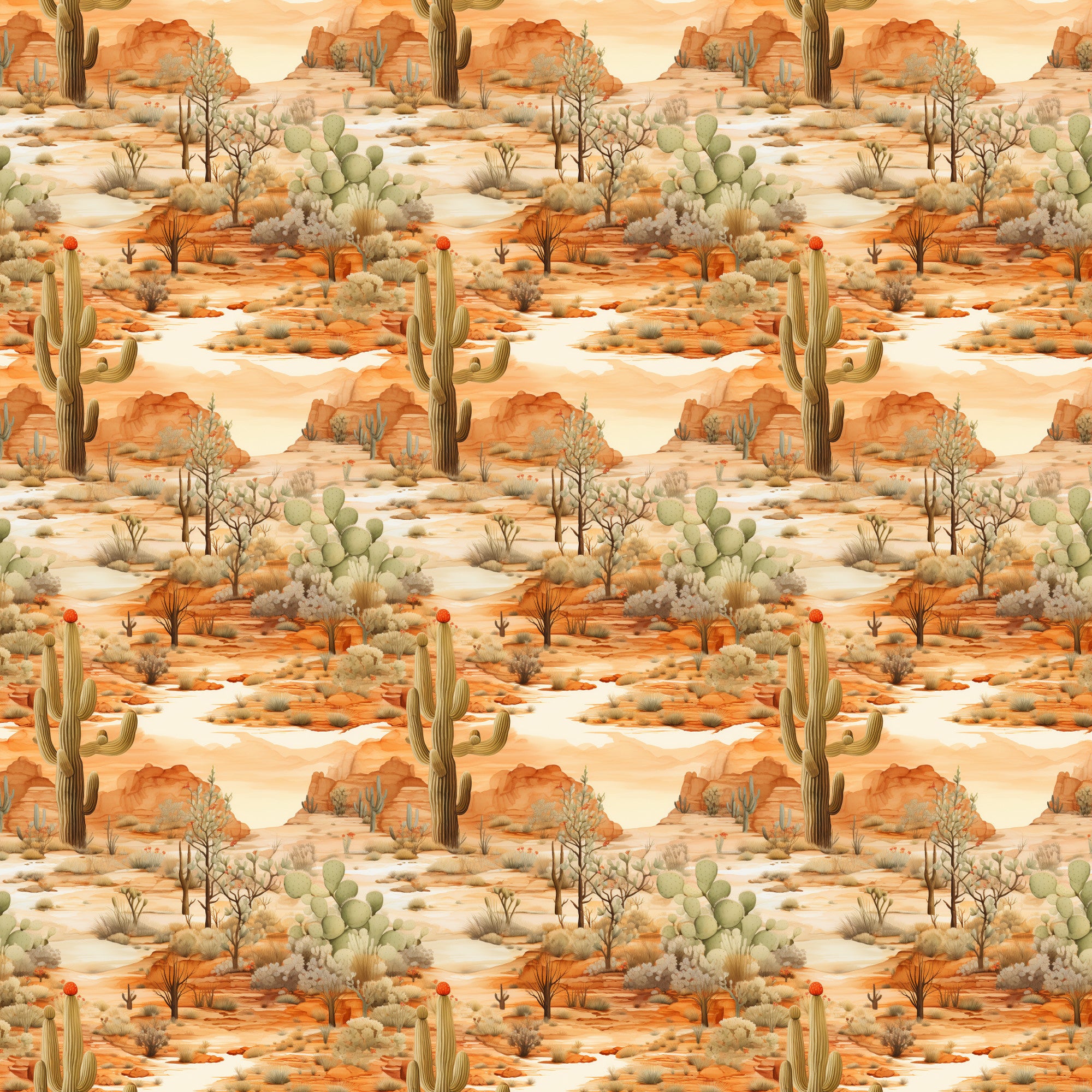 Desert Sunrise Pattern 4 Quilting Cotton Fabric – FabricMegaStore.com