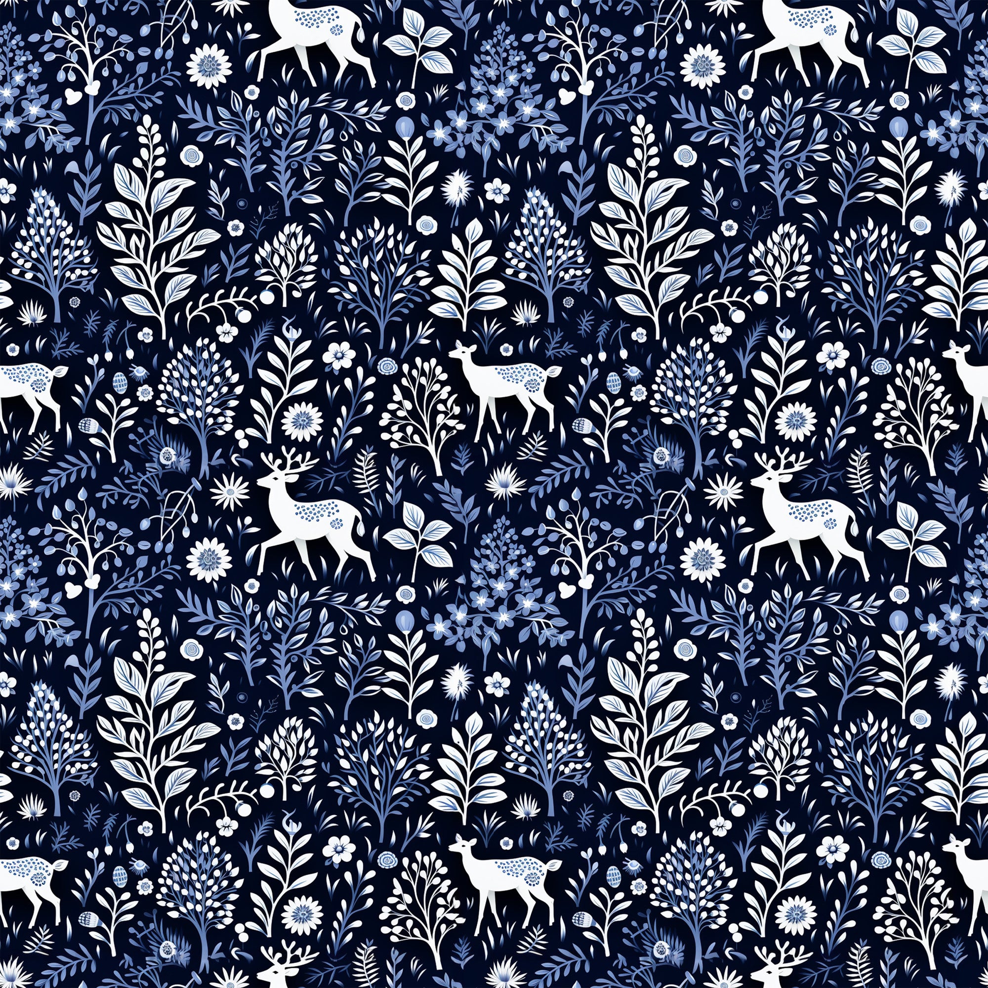 Delft Blue Winter Pattern 7 Quilting Cotton Fabric – FabricMegaStore.com