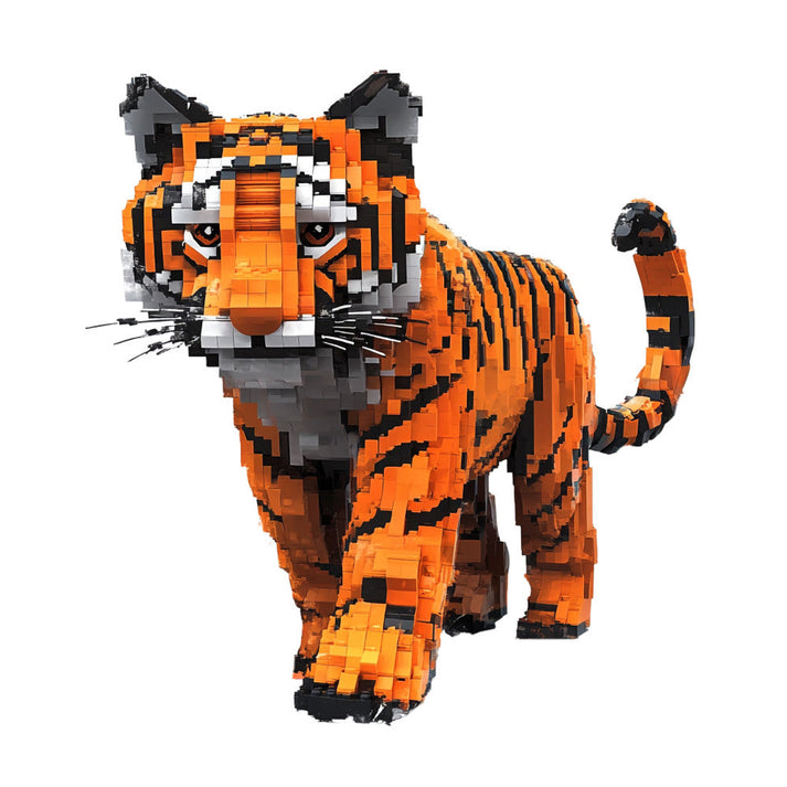 Building Bricks Animals Fabric Panel 18 – FabricMegaStore.com