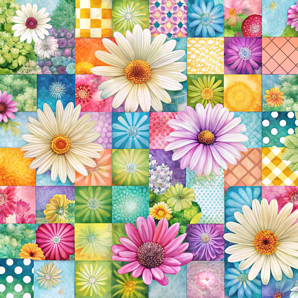 Spring Patchwork Pattern 31 Quilting Cotton Fabric – FabricMegaStore.com