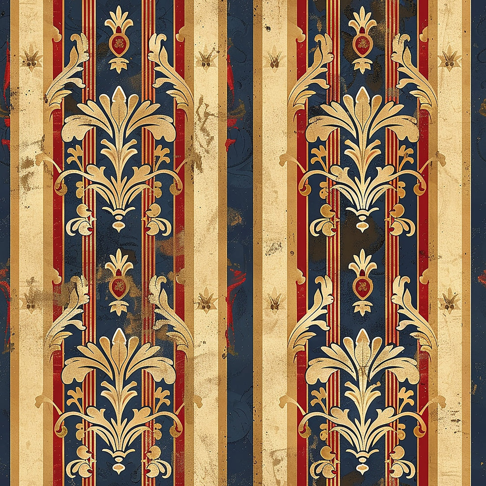 Medieval French Pattern 4 Quilting Cotton Fabric – FabricMegaStore.com