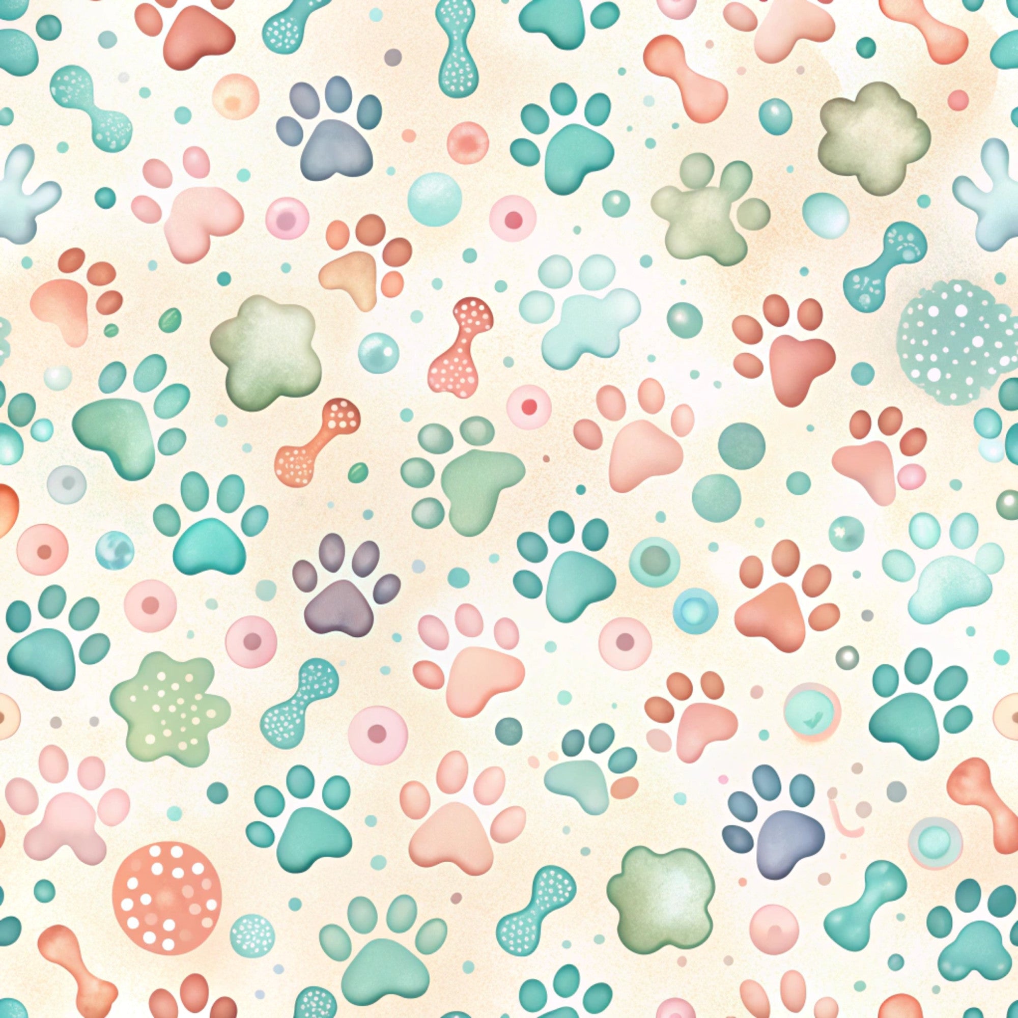 Dog Paws Pattern 5 Quilting Cotton Fabric – FabricMegaStore.com