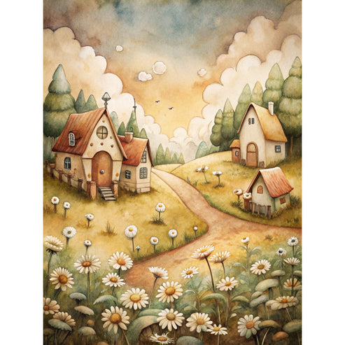 Highland Cow Scenes Fabric Panel 1 – FabricMegaStore.com