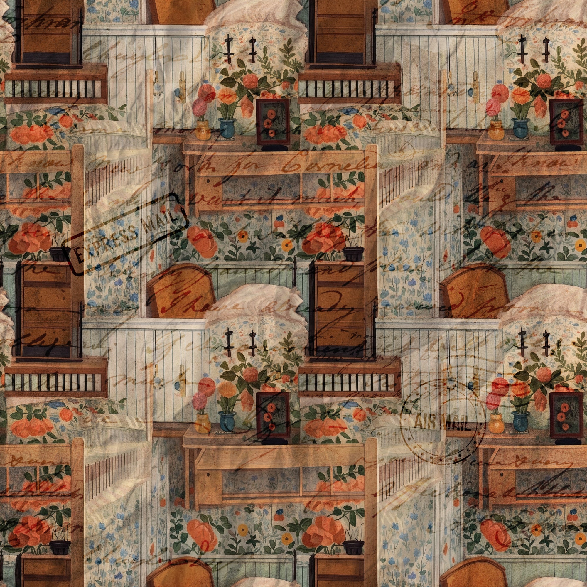 Cottagecore Scrapbook Pattern 6 Quilting Cotton Fabric ...