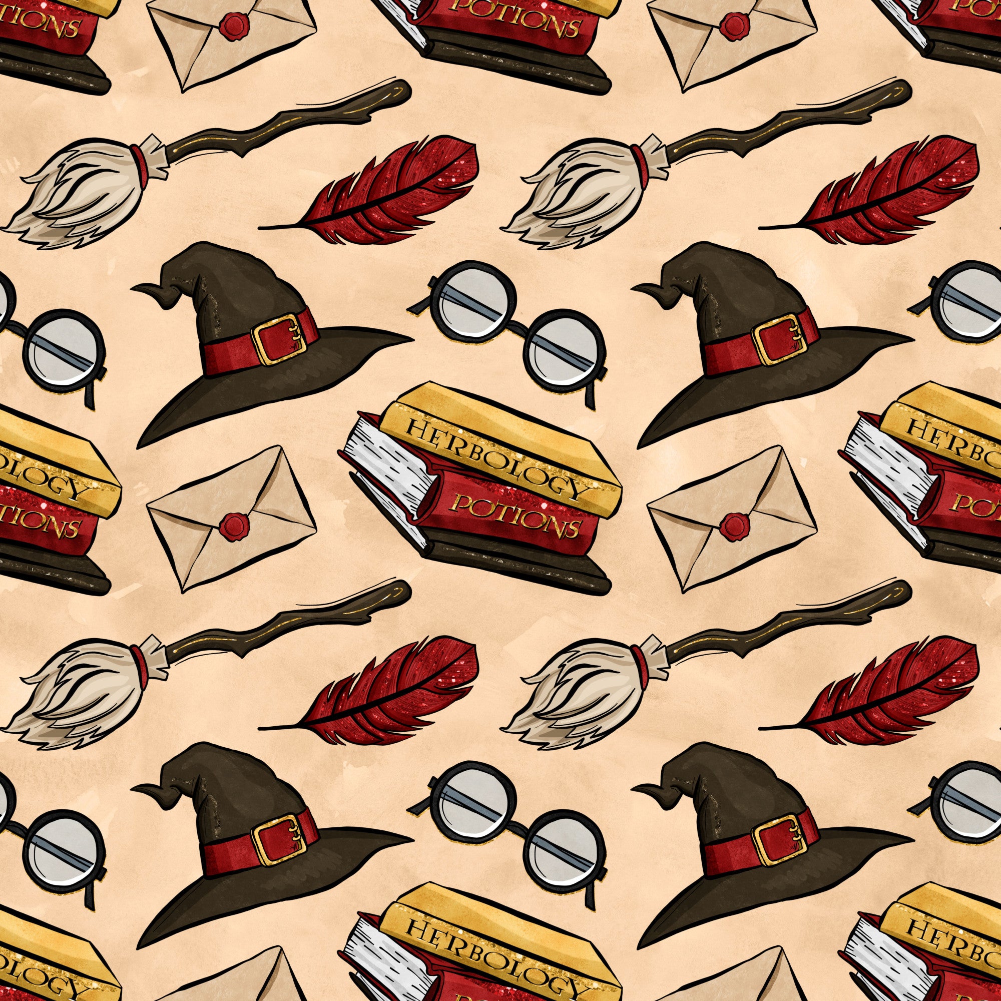 Wizard Magic School Pattern 24 Quilting Cotton Fabric – FabricMegaStore.com