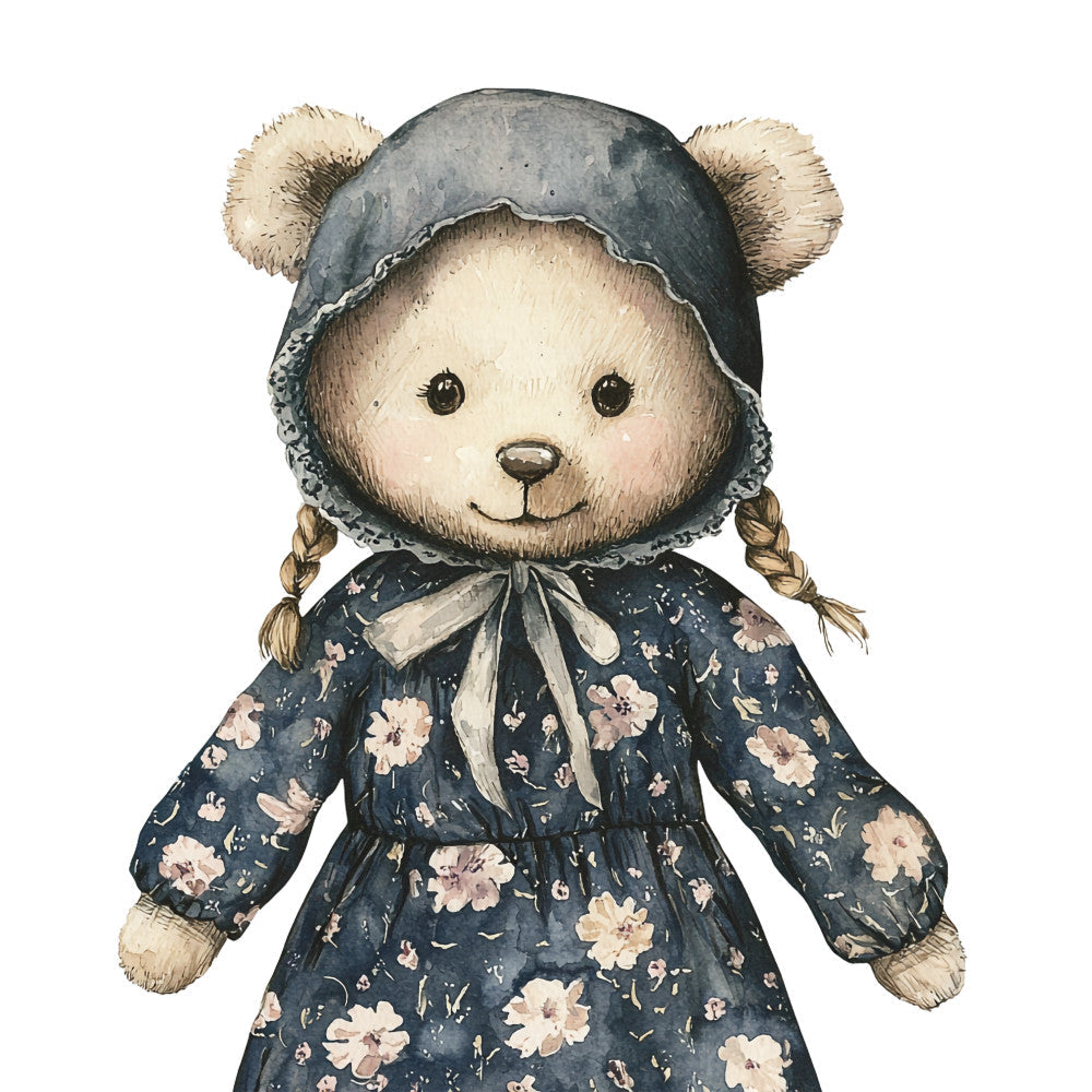 Classic Teddy Bear Fabric Panel 22 – FabricMegaStore.com