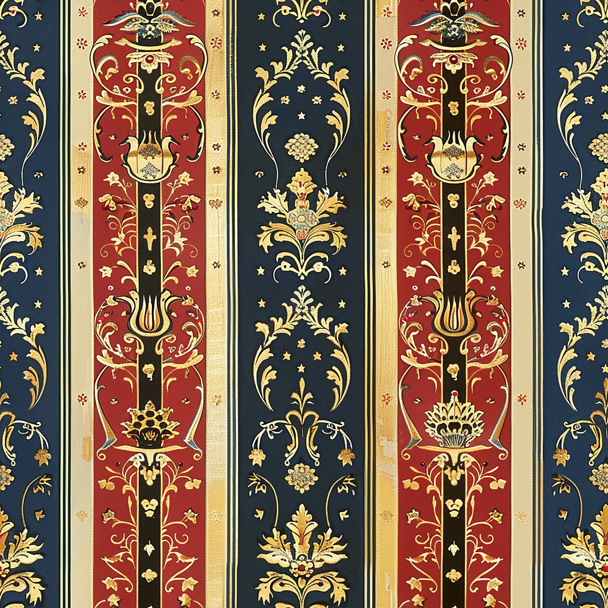 Medieval French Pattern 1 Quilting Cotton Fabric – FabricMegaStore.com