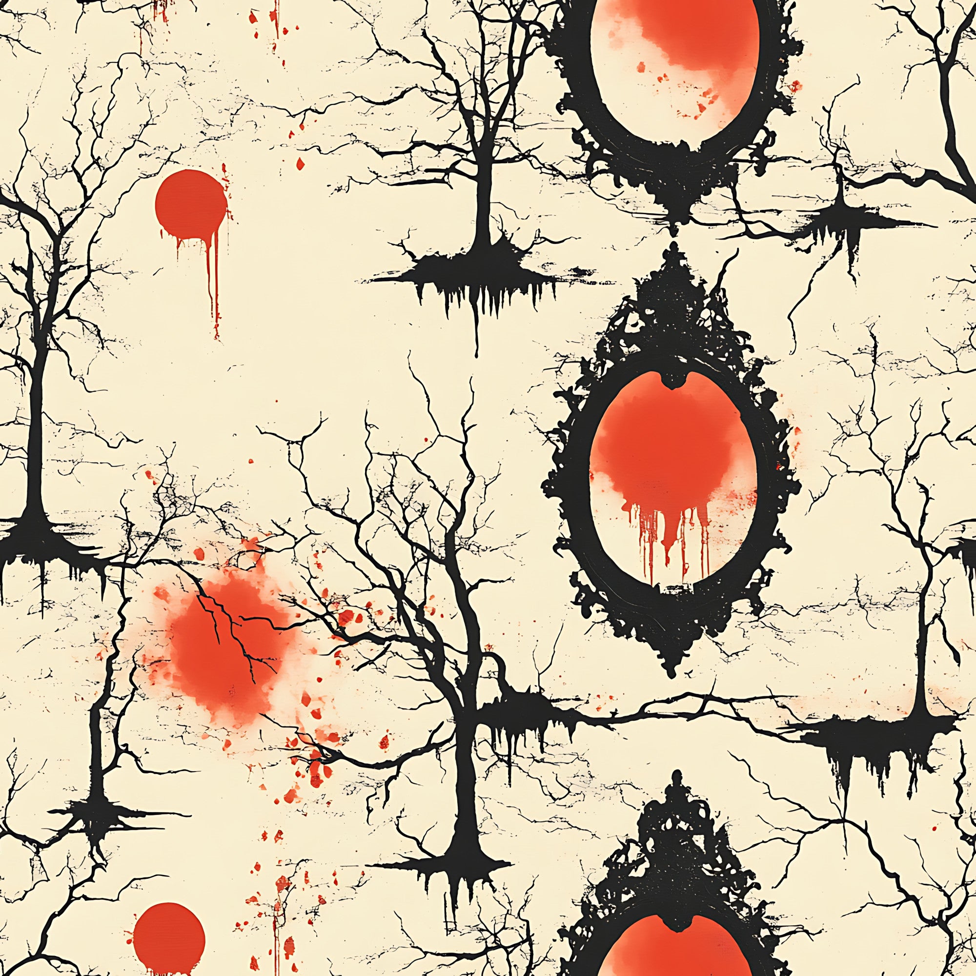 Blood Moon Manor Pattern 7 Quilting Cotton Fabric – FabricMegaStore.com
