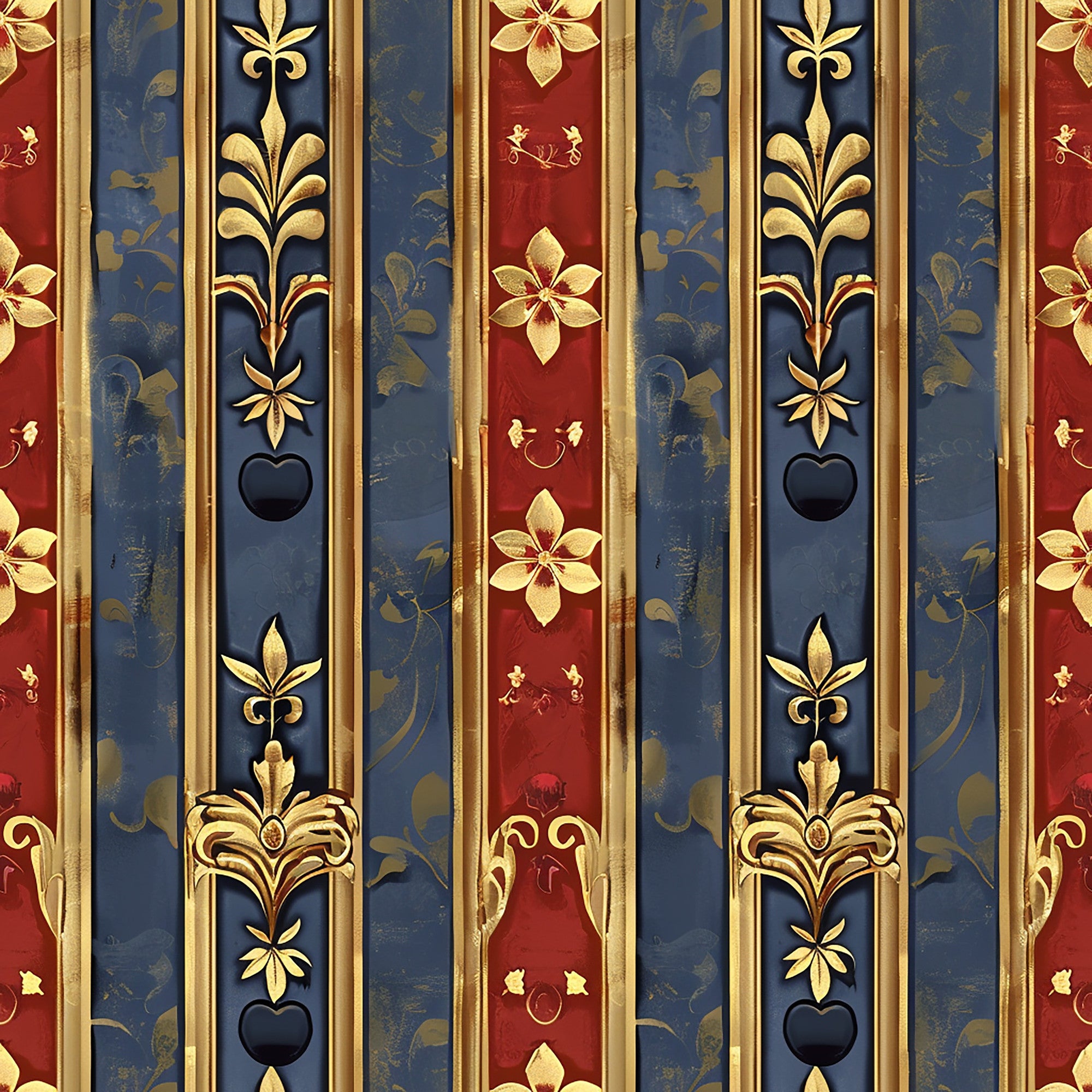 Medieval French Pattern 5 Quilting Cotton Fabric – FabricMegaStore.com
