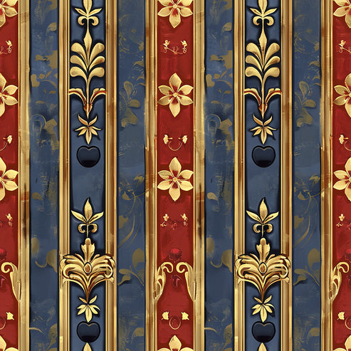 Medieval French Pattern 5 Quilting Cotton Fabric – FabricMegaStore.com