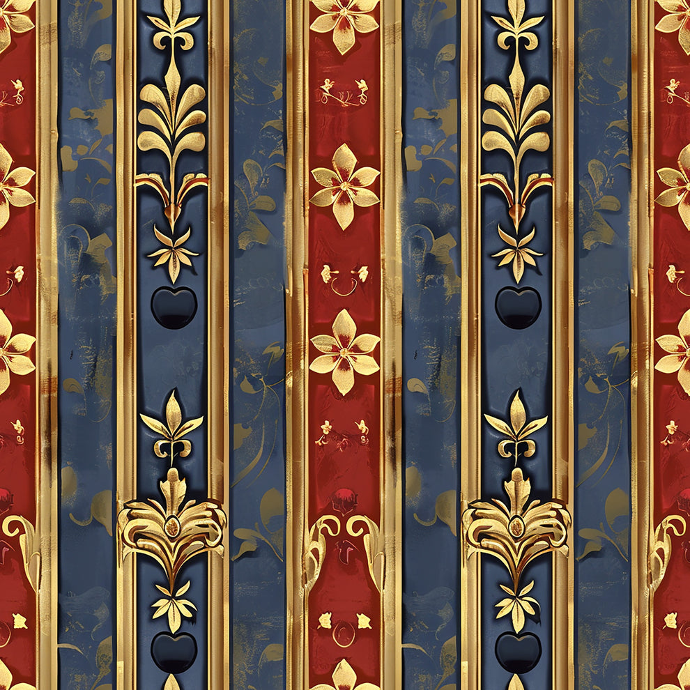 Medieval French Pattern 5 Quilting Cotton Fabric – FabricMegaStore.com