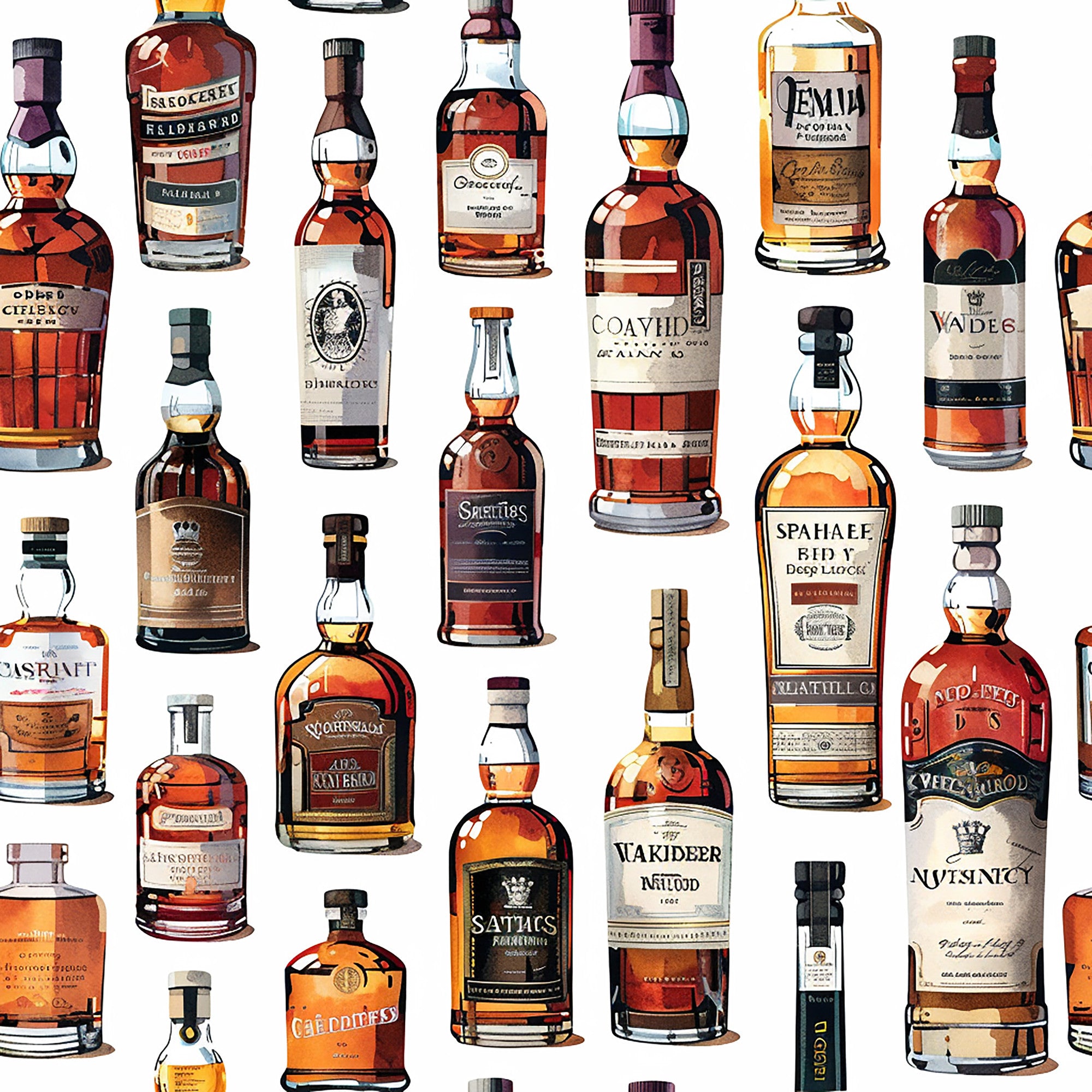 Scottish Whiskey Pattern 4 Quilting Cotton Fabric – FabricMegaStore.com