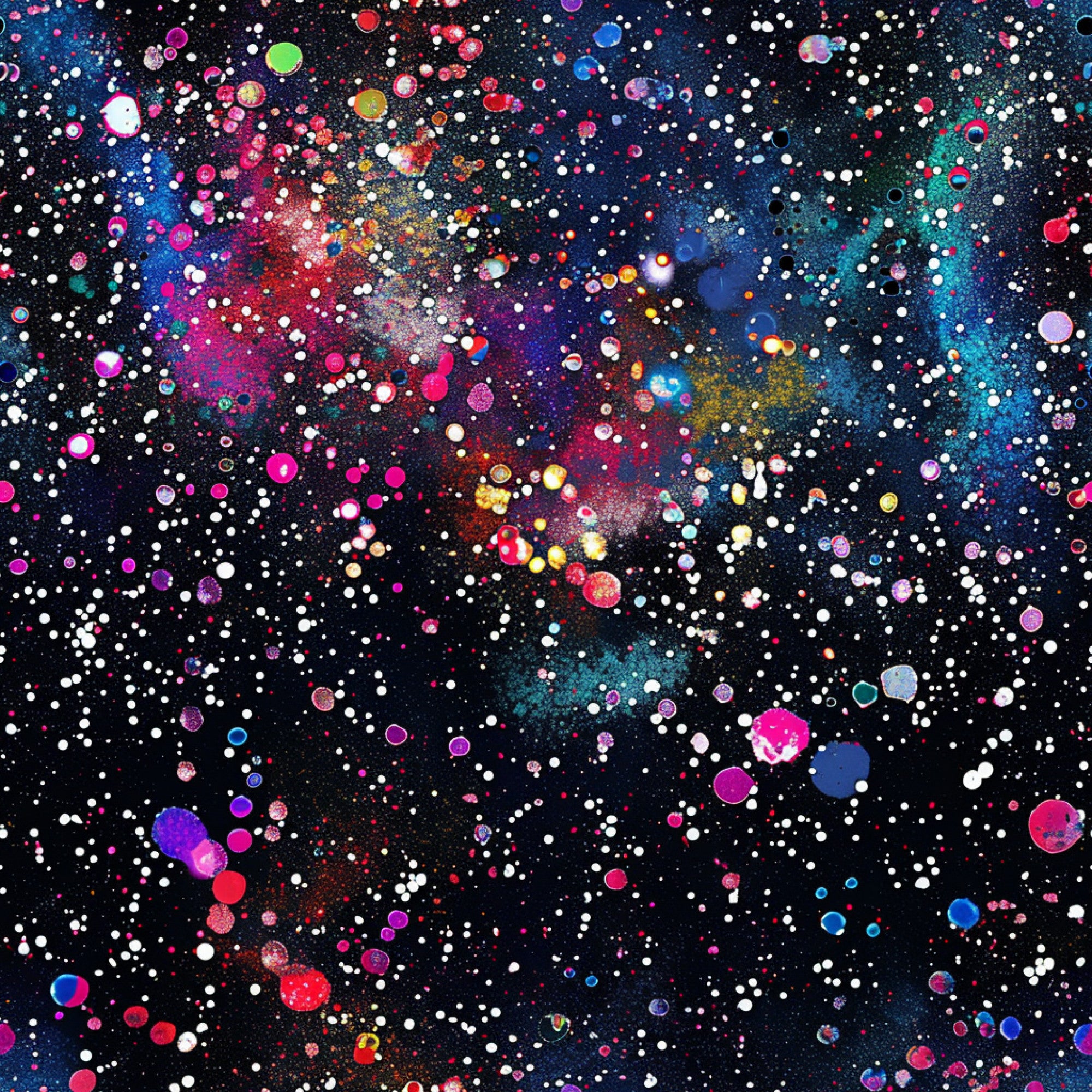 Glitter Paint Splatter Pattern 6 Quilting Cotton Fabric ...